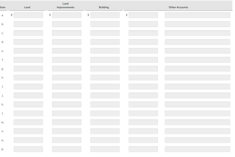 Solved Identify each item by letter and list the items in | Chegg.com