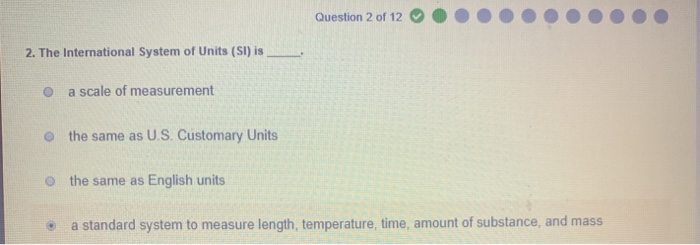 Solved Question 2 of 120%000 2. The International System of | Chegg.com