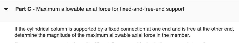 Solved Learning Goal: To determine the maximum allowable | Chegg.com