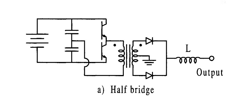 Solved Output a) Half bridge | Chegg.com