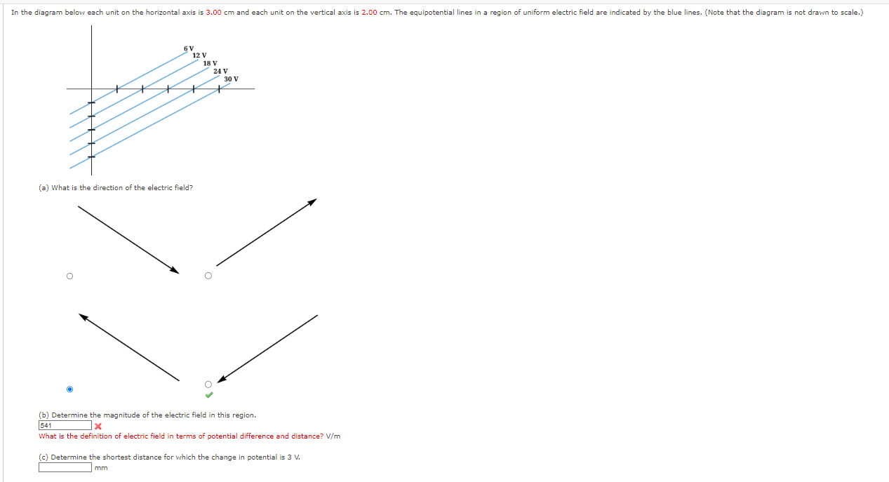 Solved (a) What is the direction of the electric field? (b) | Chegg.com