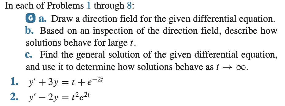 Solved In each of Problems 1 through 8: G a. Draw a | Chegg.com