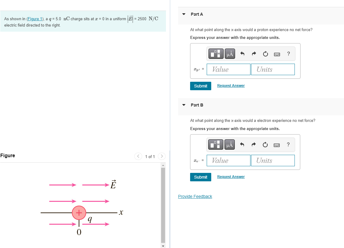 Solved As shown in , a q=5.0nC charge sits at x=0 in a | Chegg.com