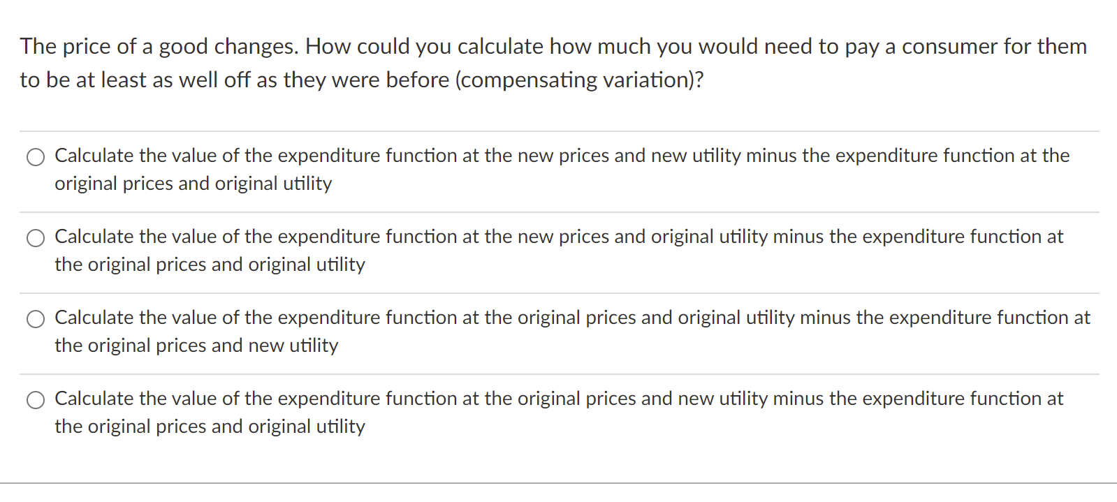 Solved The price of a good changes. How could you calculate | Chegg.com