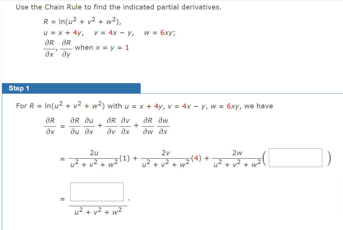 Solved Use the Chain Rule to find the indicated partial | Chegg.com