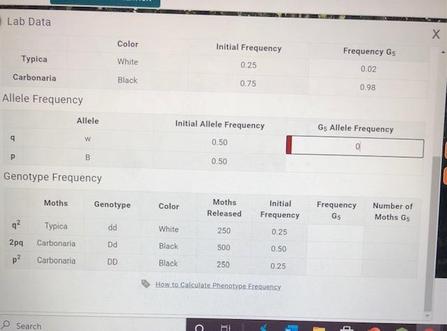 Solved Natural Selection in Insects: Find the Allele | Chegg.com