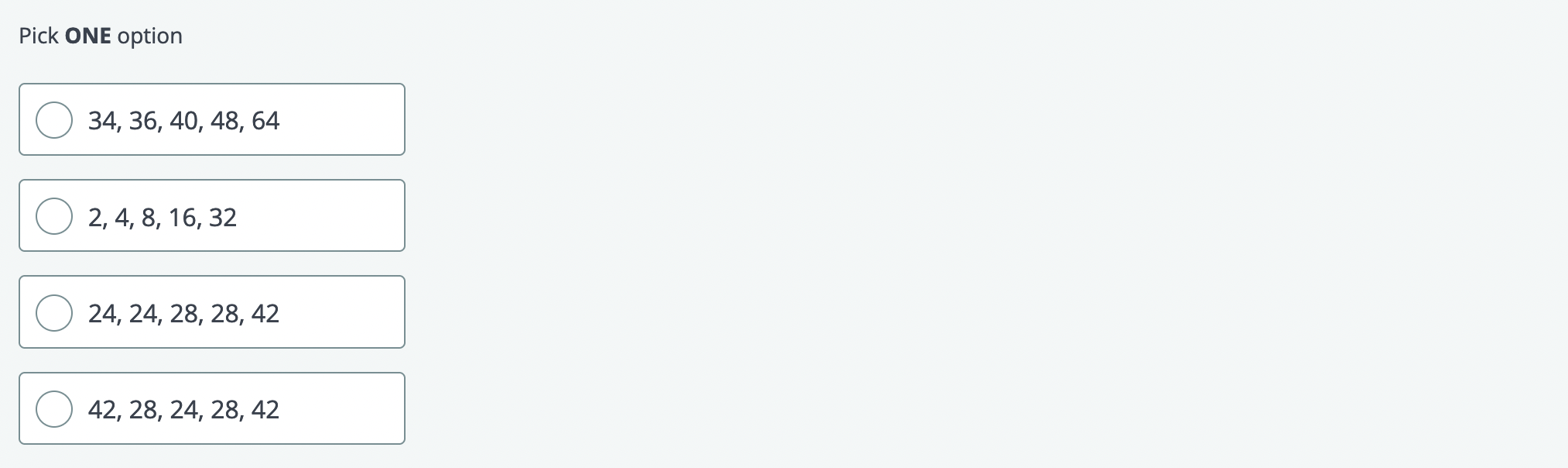 Solved Select the option that has the correct sequence of | Chegg.com