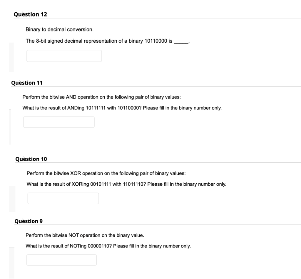Solved Binary to decimal conversion. The 8-bit signed | Chegg.com