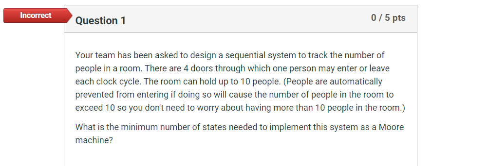 Solved Your team has been asked to design a sequential | Chegg.com