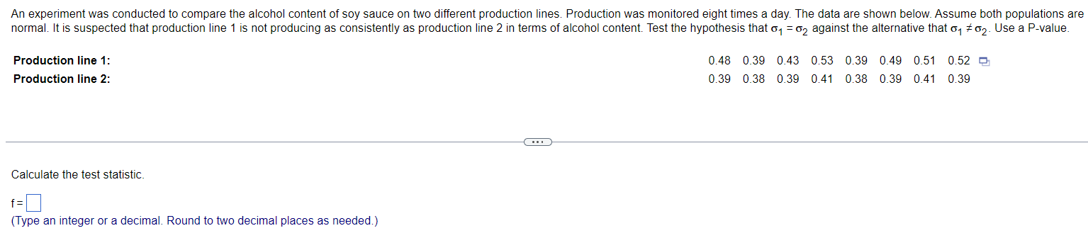 Solved Production line 1: Production line 2: Calculate the | Chegg.com