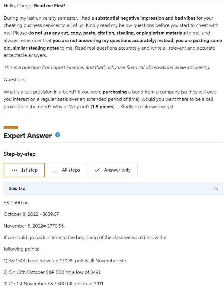 Read what I have written at the top and read how you | Chegg.com