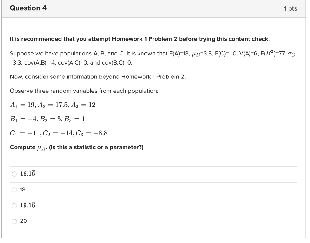 Solved It is recommended that you attempt Homework 1 Problem | Chegg.com