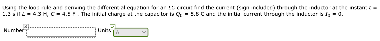 Solved Using the loop rule and deriving the differential | Chegg.com