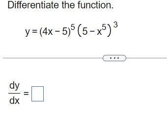 Solved Differentiate the function. ax | Chegg.com