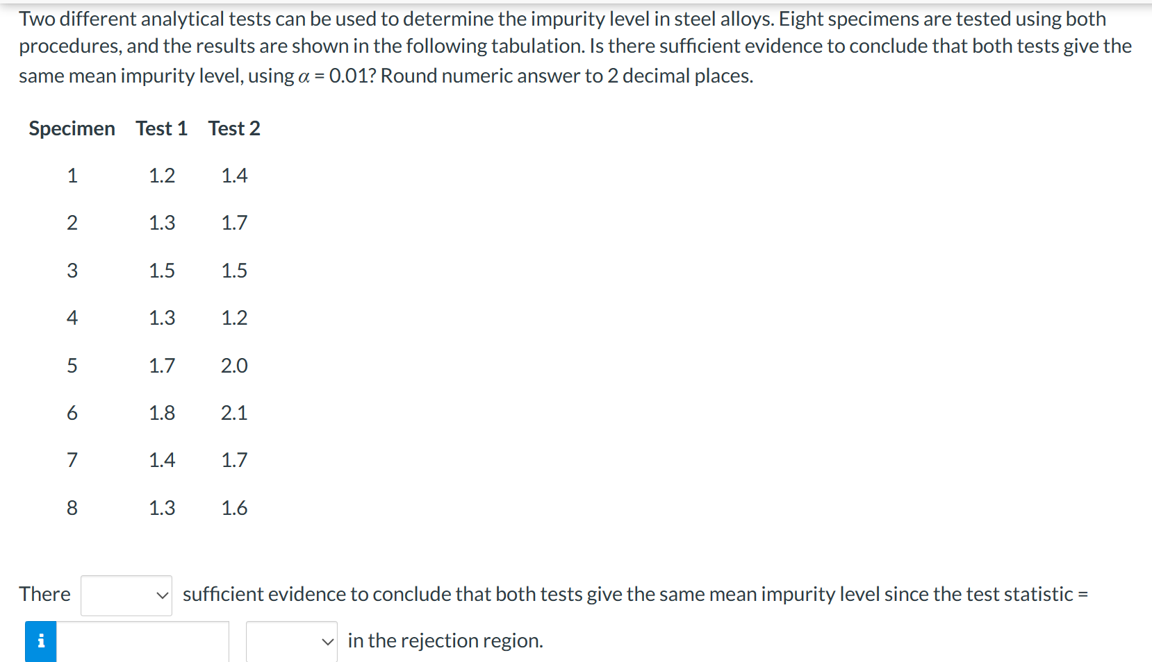 Solved Two different analytical tests can be used to | Chegg.com