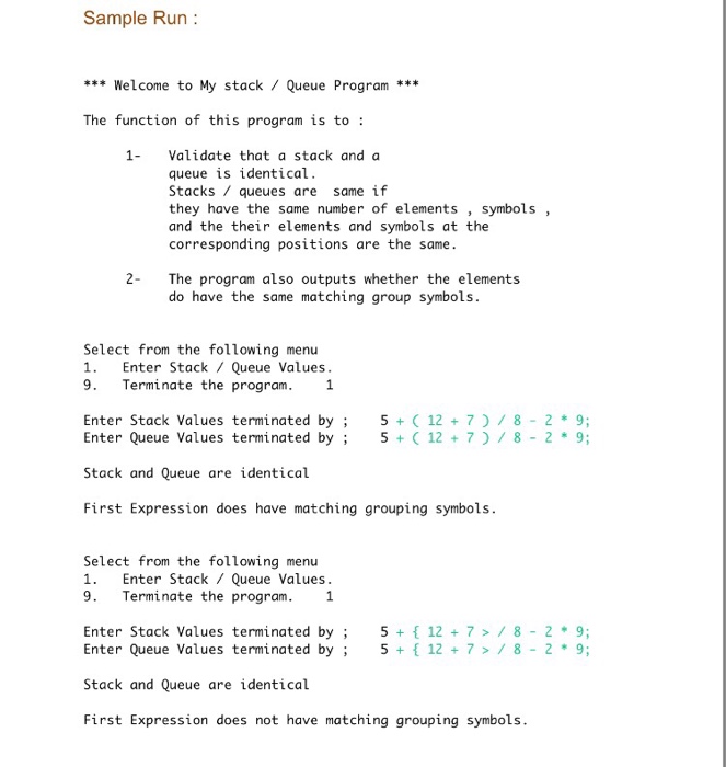 Solved For this assignment you will implement stacks and | Chegg.com Solved For this assignment you will implement stacks and | Chegg.com