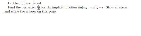 Solved 6. (2pt) Below is the graph of the implicit function | Chegg.com