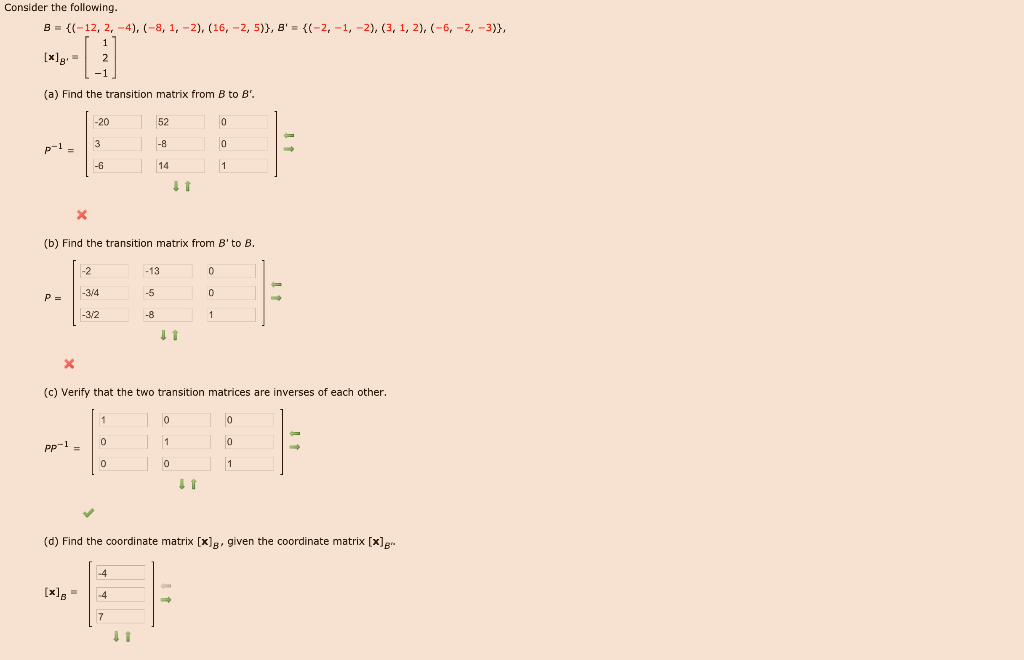 Solved Consider the following. 8 = {(-12, 2, -4), (-8, 1, | Chegg.com