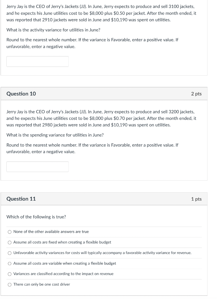 Solved Jerry Jay is the CEO of Jerry's Jackets (JJ). In | Chegg.com