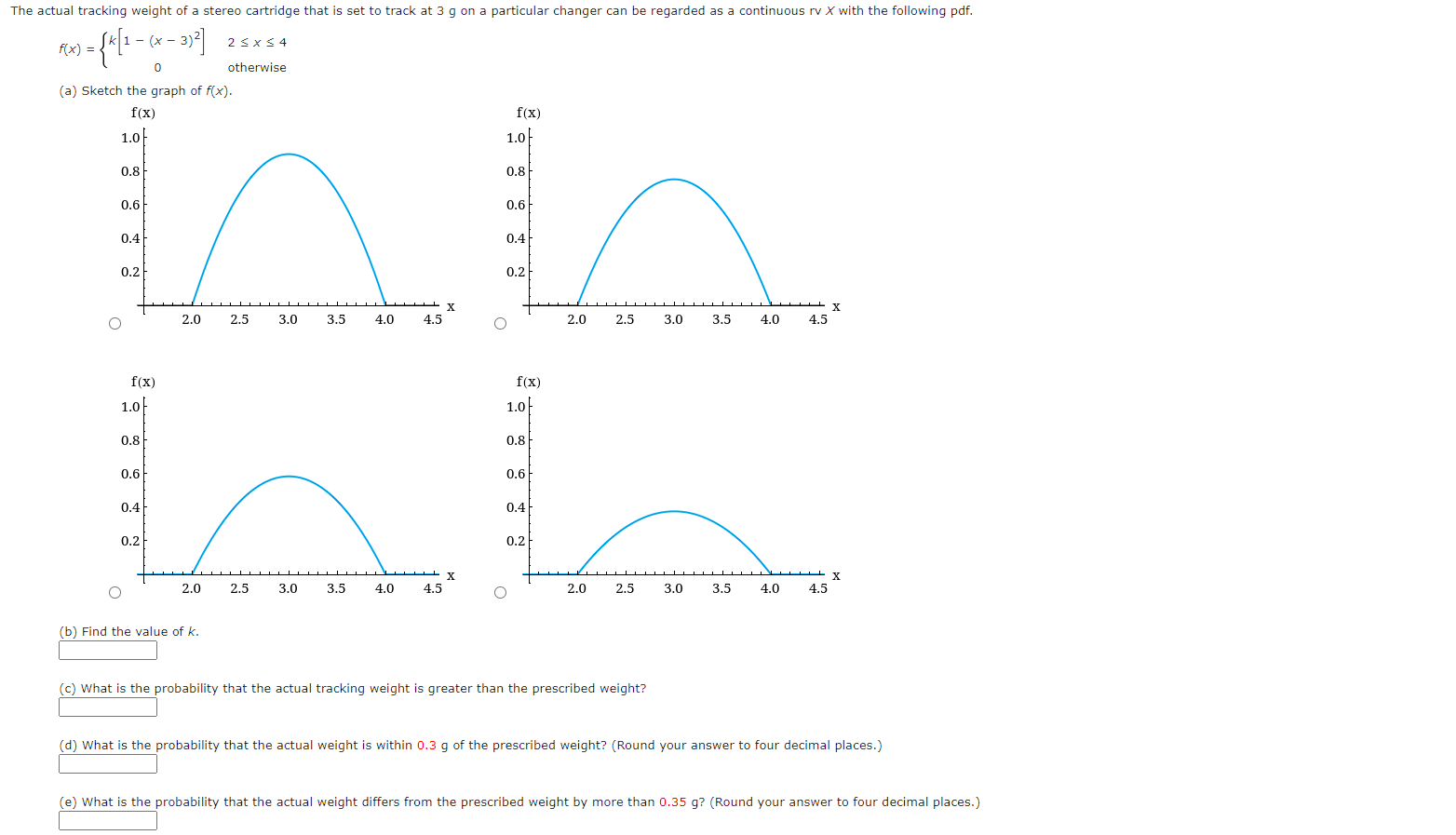 Solved he actual tracking weight of a stereo cartridge that | Chegg.com