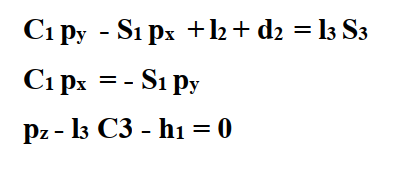 Solved Some of the inverse kinematics equations of a robot | Chegg.com