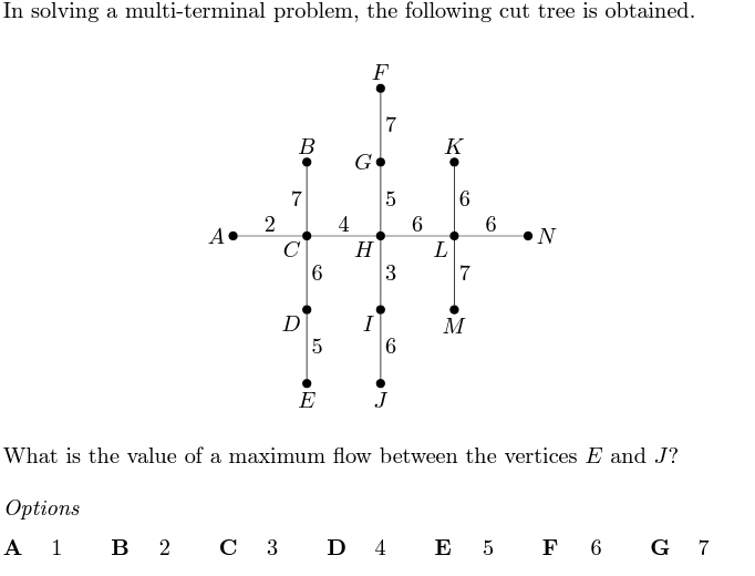 Solved In solving a multi-terminal problem, the following | Chegg.com