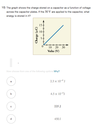 Solved 10) The graph shows the charge stored on a capacitor | Chegg.com