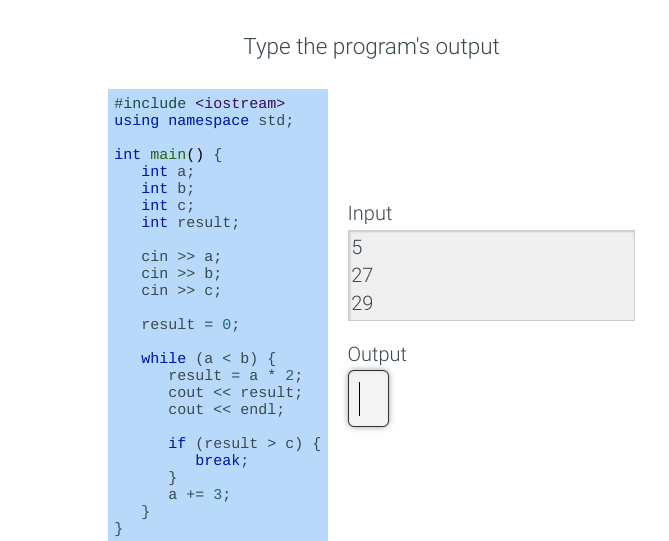 Solved Type the program's output #include using namespace | Chegg.com