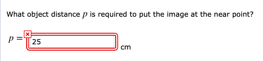 Solved Example 34.5.1 Sample Problem Simple magnifying lens | Chegg.com