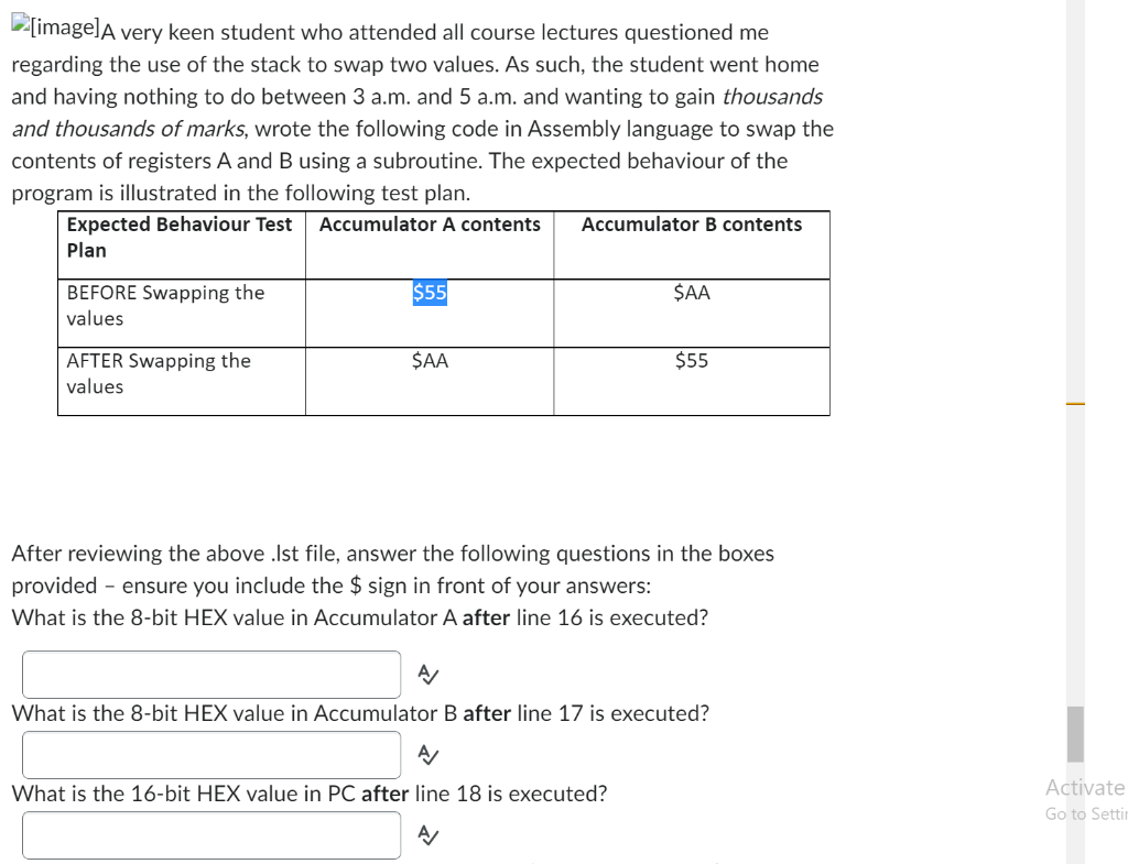 Solved [image] A very keen student who attended all course | Chegg.com