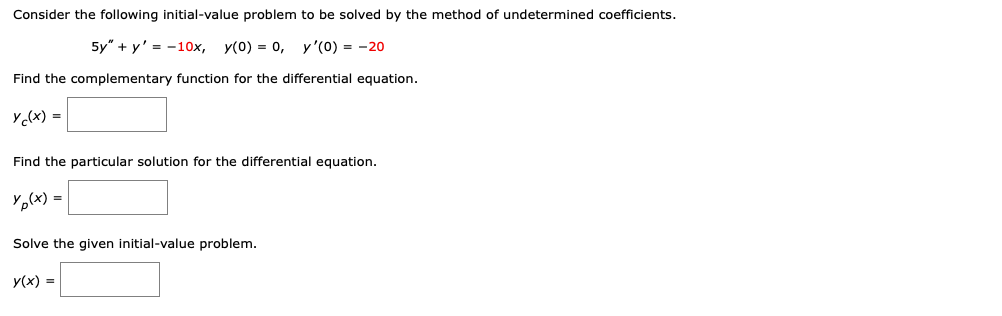 Solved Consider the following initial-value problem to be | Chegg.com