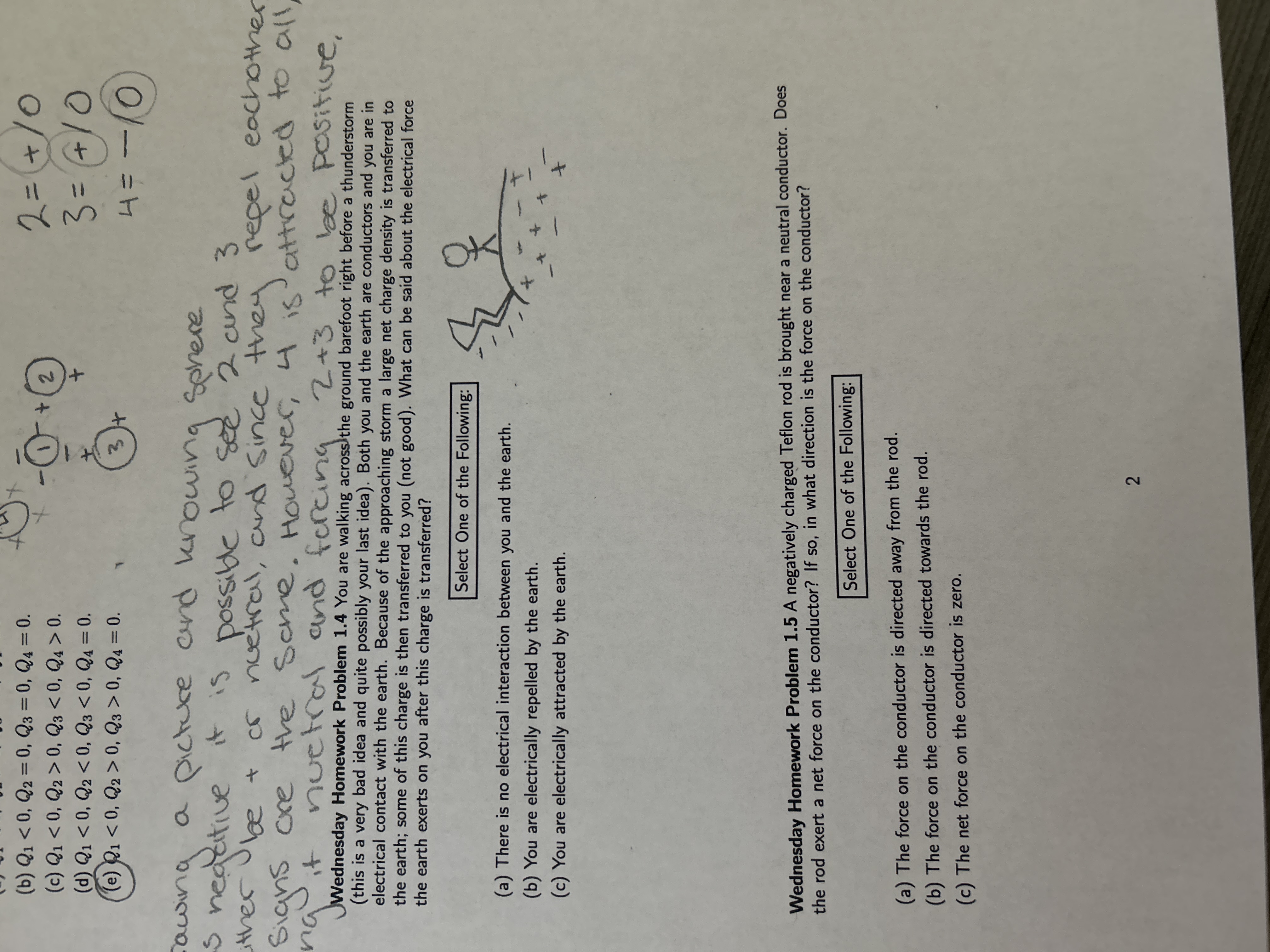 Solved Wednesday Homework Problem 1.4 ﻿You are walking | Chegg.com