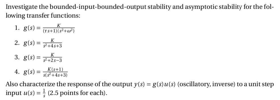 Solved Investigate the bounded-input-bounded-output | Chegg.com