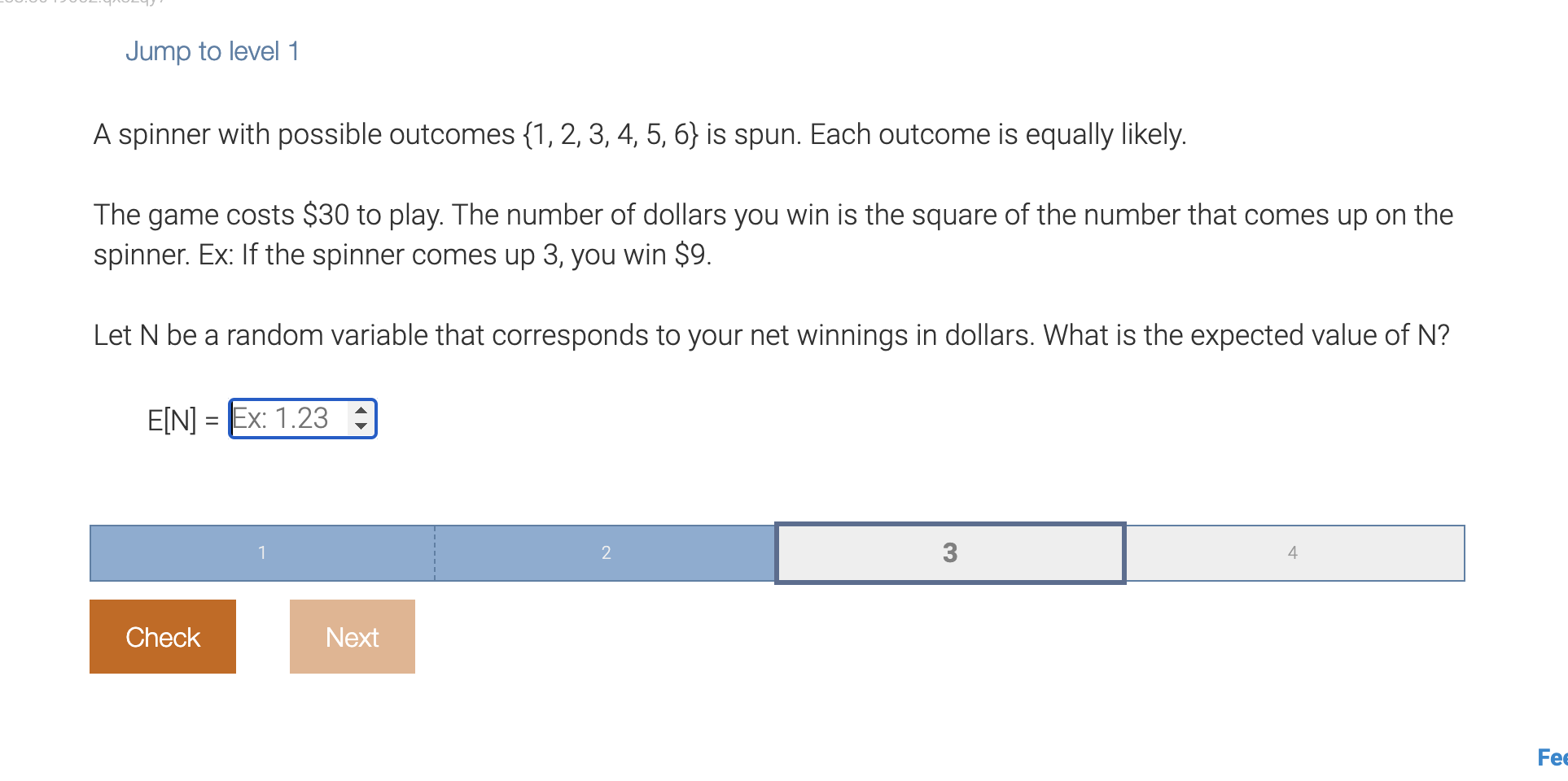 Solved A spinner with possible outcomes {1,2,3,4,5,6} is | Chegg.com