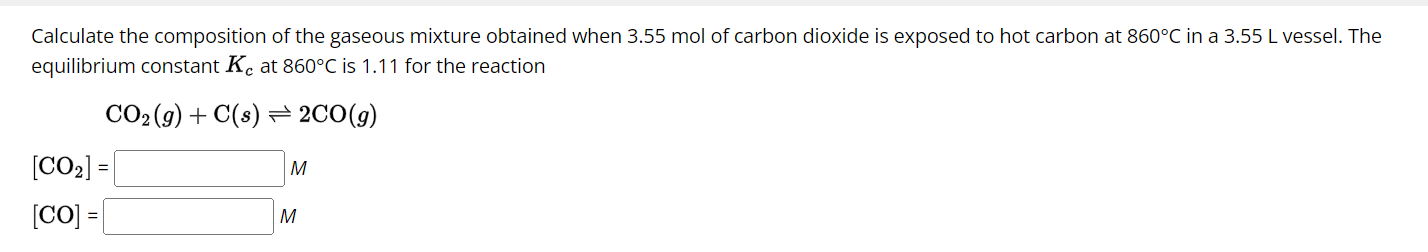 Solved Calculate the composition of the gaseous mixture | Chegg.com