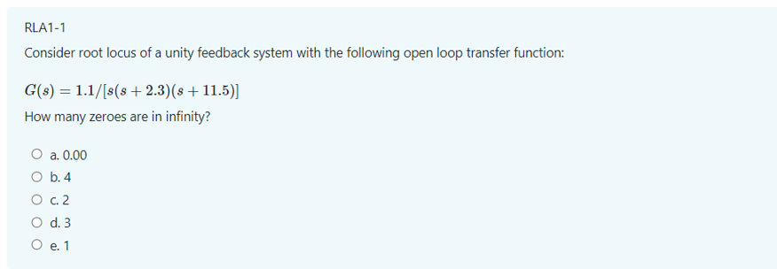 Solved RLA1-1 Consider root locus of a unity feedback system | Chegg.com