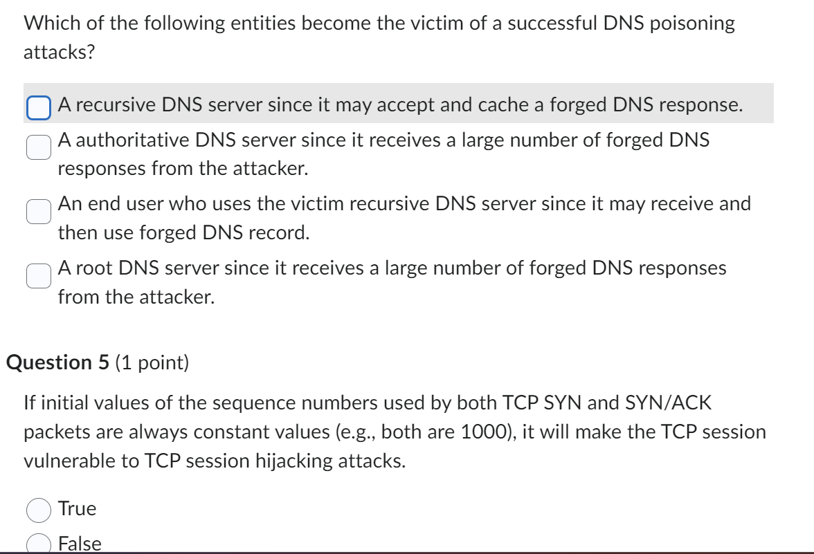 Solved Which of the following entities become the victim of | Chegg.com