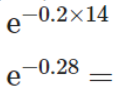 Solved usually -0.2 x 14 = -2.8 why does it equal -0.28 in | Chegg.com