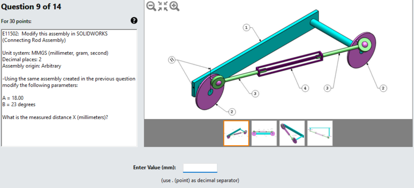 Solved E11501: Build this assembly in SOLIDWORKS (Connecting | Chegg.com