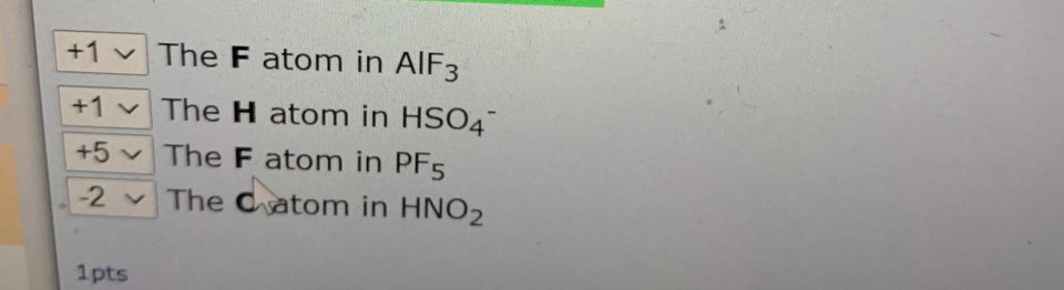 Solved Assign formal oxidation numbers to the | Chegg.com