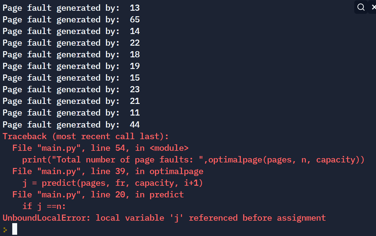 Solved Need help with this optimal page replacement | Chegg.com