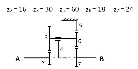 Solved Find the number of revolutions of all elements in the | Chegg.com