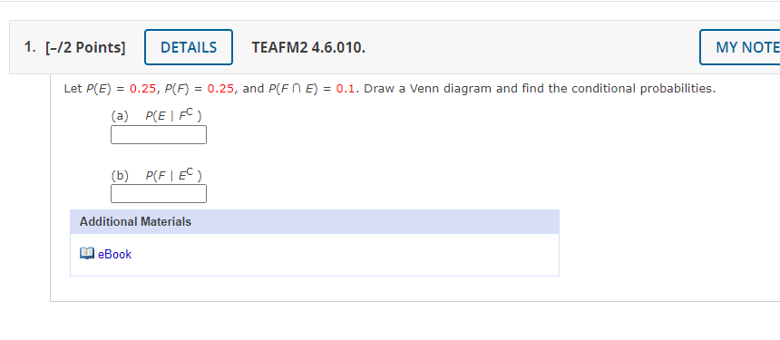 Solved 1. (-/2 points) DETAILS TEAFM2 4.6.010. MY NOTE Let | Chegg.com