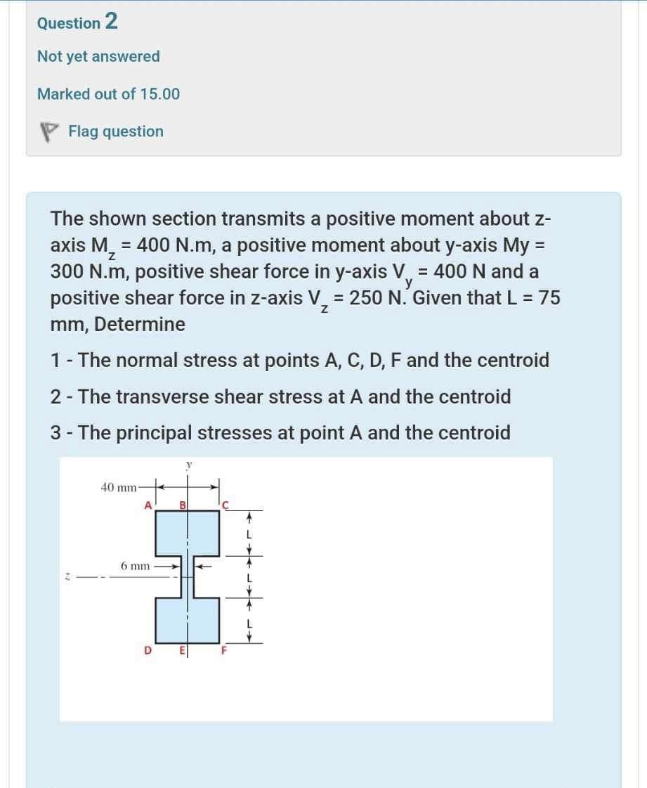 Solved Question 2Not yet answeredMarked out of 15.00Flag | Chegg.com