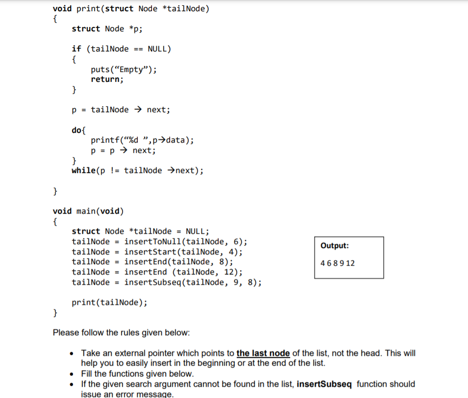 Solved Q4- 50 pts Circular Linked List Circular linked list | Chegg.com