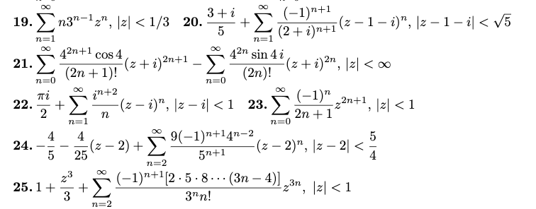 Solved 2 Z = 9. e22 about zo = 7/4 In Exercises 1–26 find | Chegg.com