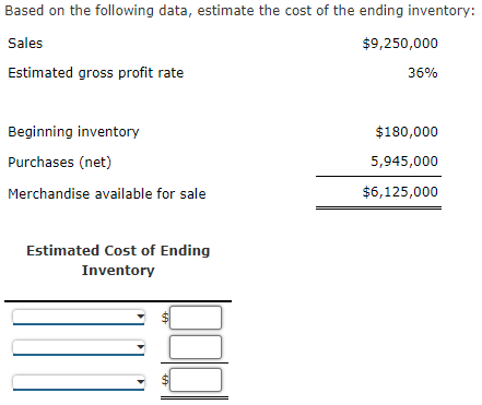 Solved Inventory on the balance sheet Based on the data | Chegg.com