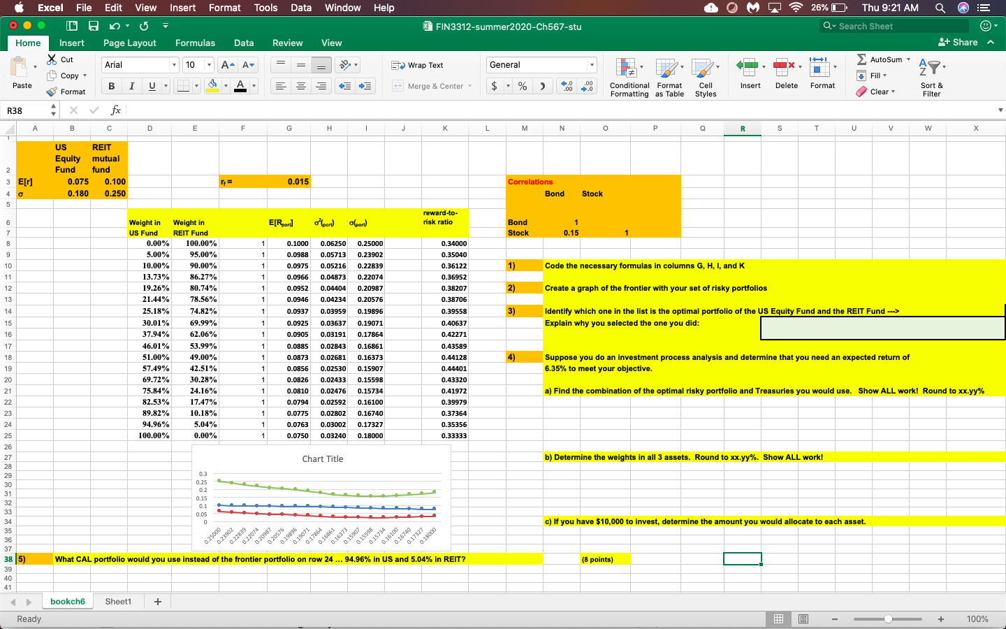 I need help figuring out questions 3), and 4) that is | Chegg.com