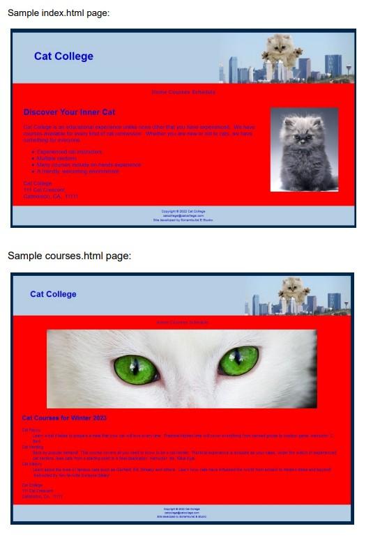 Solved Semnla onhadiula html nano. Sample index.html page: | Chegg.com