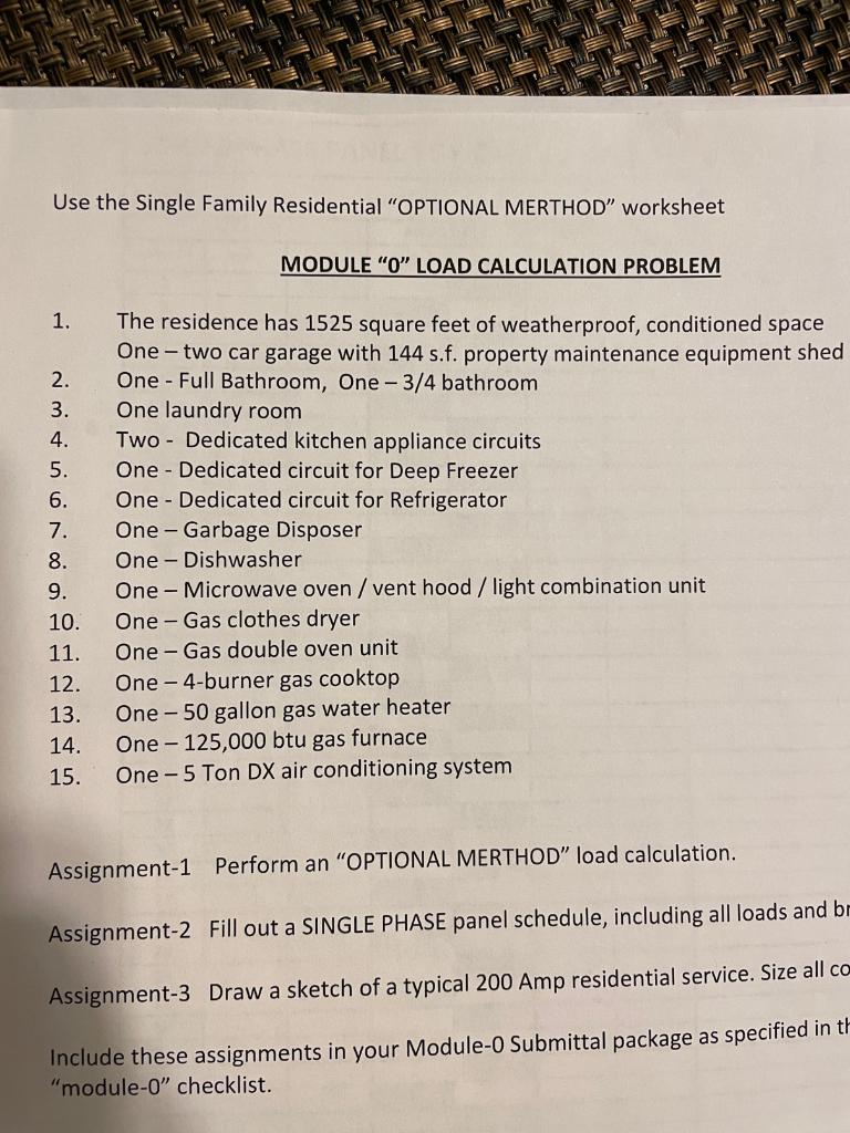 How do i fill out this single phase panel schedule to | Chegg.com